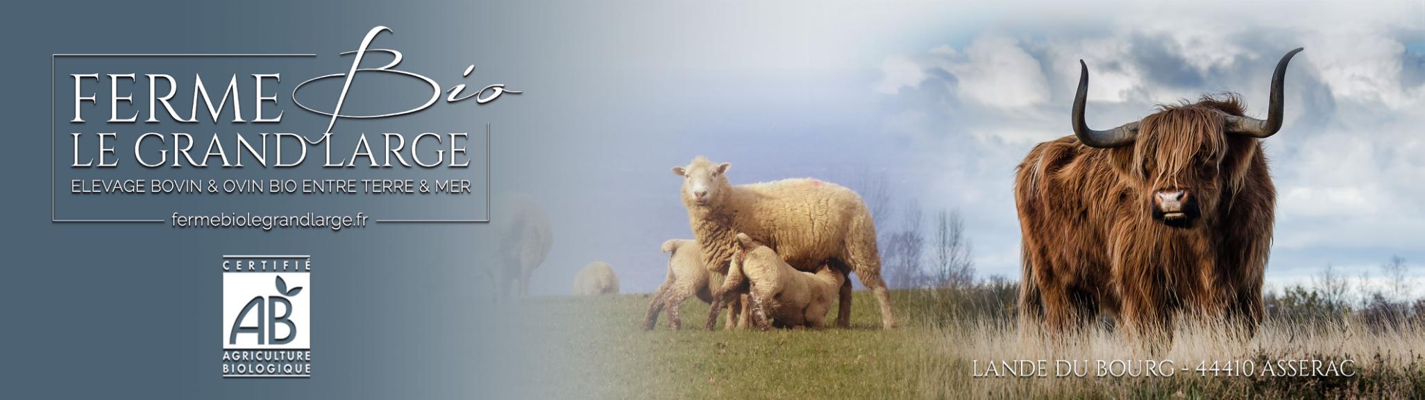 Contacter la Ferme Bio le Grand Large.